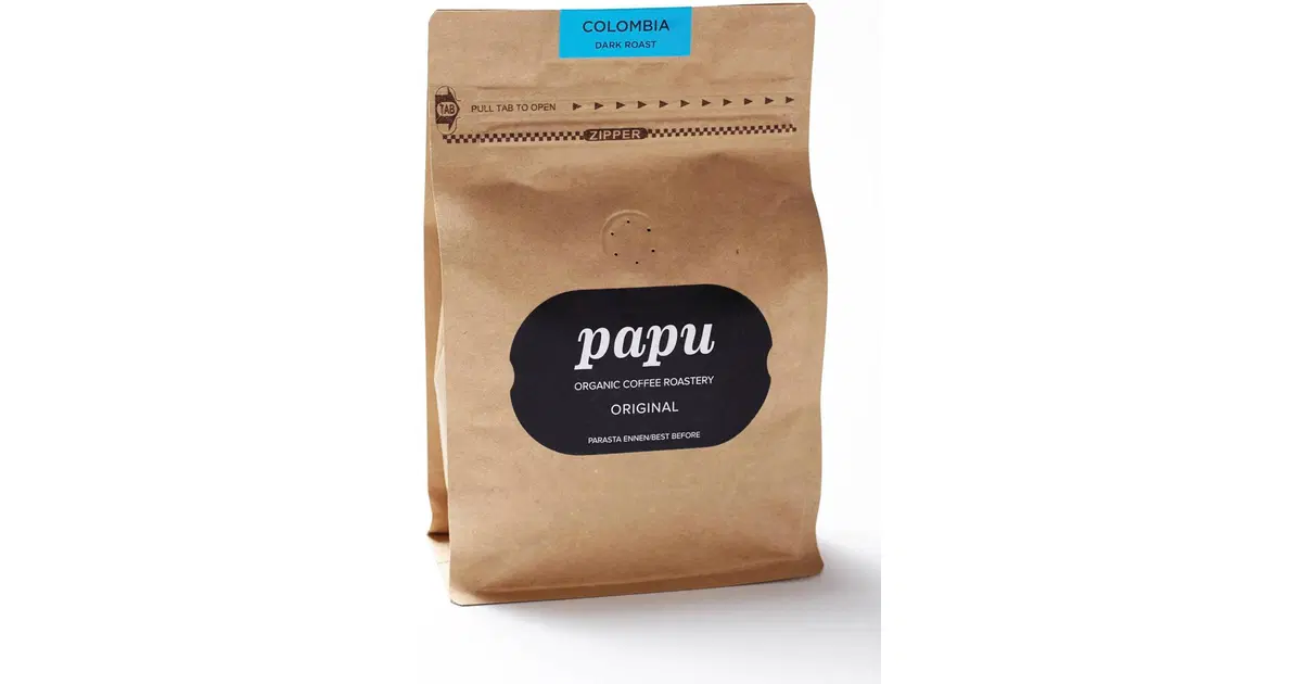 Paahtimo Papu COLOMBIA luomukahvi 250g tummapaahto papu | S-kaupat ...