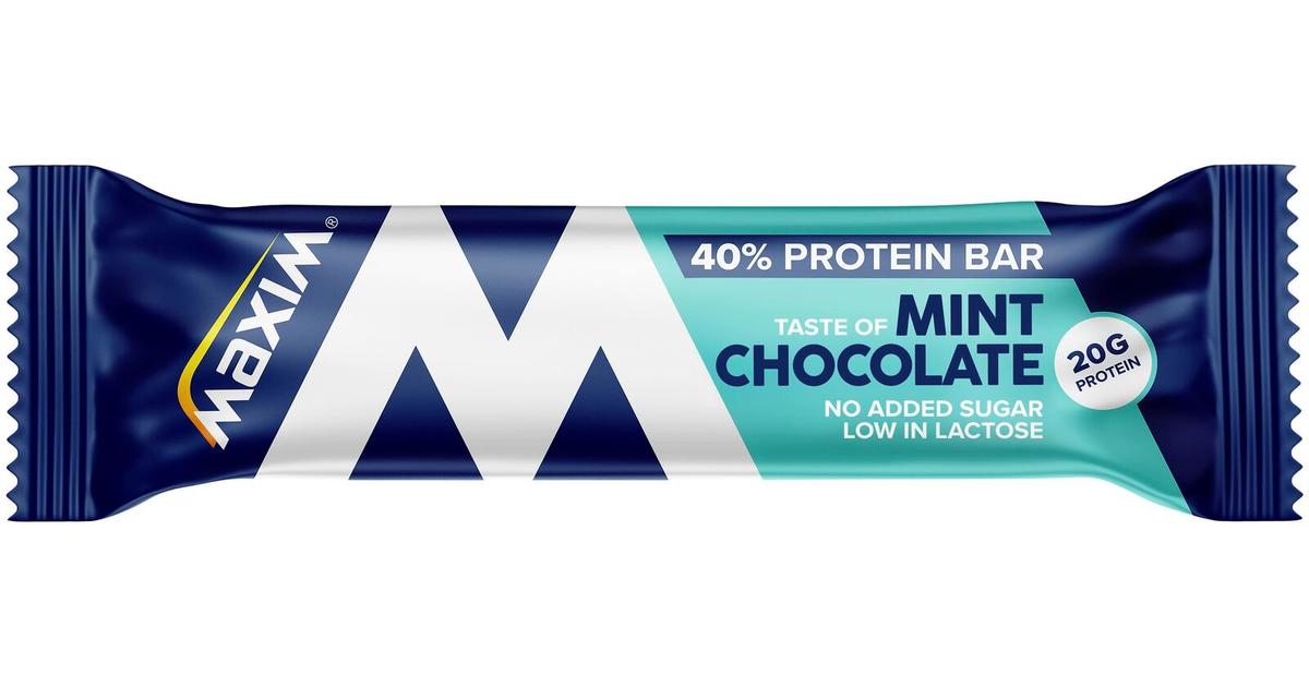 Maxim 40% protein bar Mint Chocolate proteiinipatukka 50g | S-kaupat ...