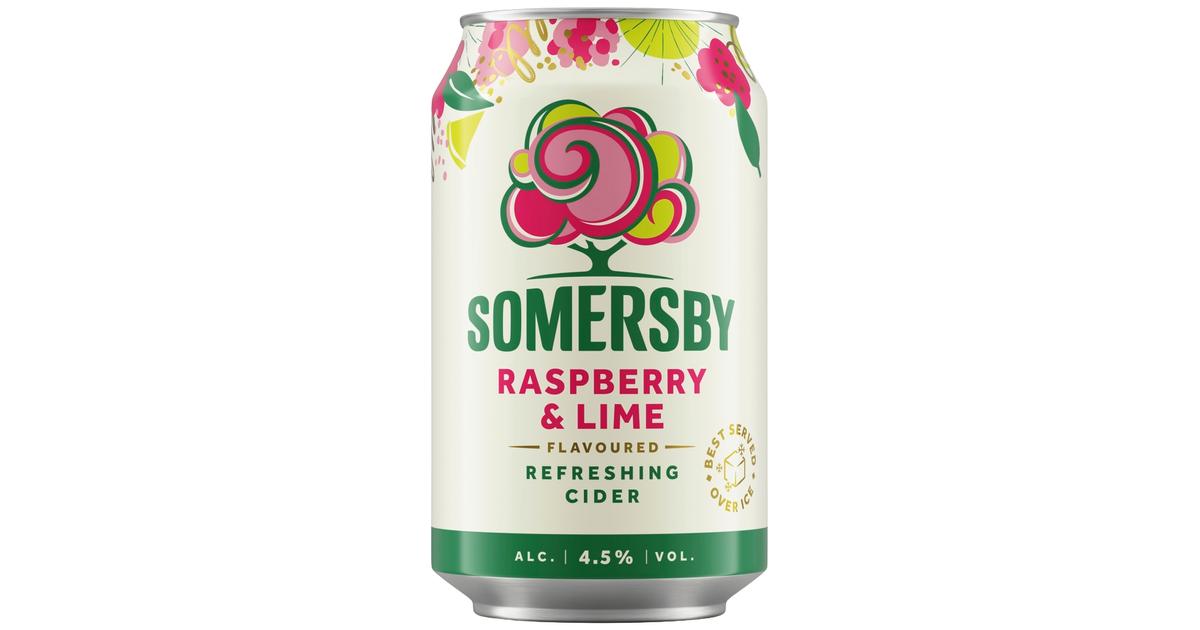 Somersby Raspberry Lime maustettu omenasiideri 4,5 % tölkki 0,33 L | S ...