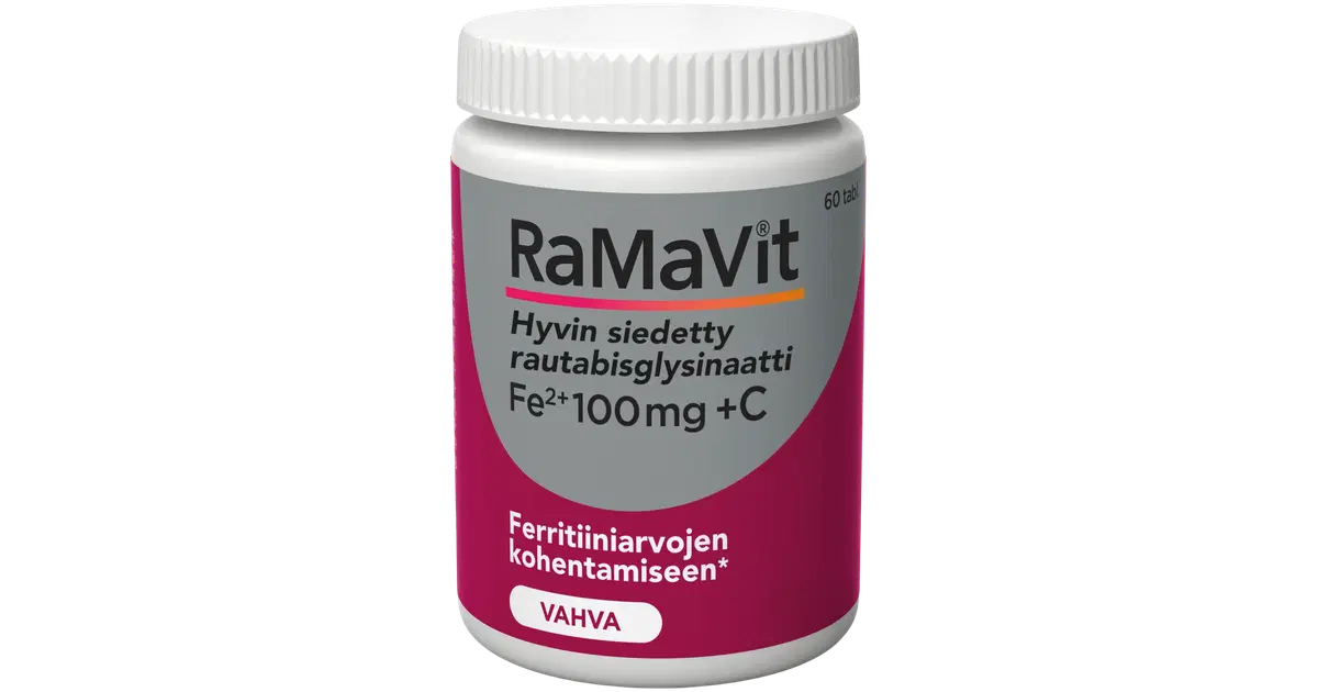 Ramavit Rauta 100 mg 60 tabl. | S-kaupat ruoan verkkokauppa