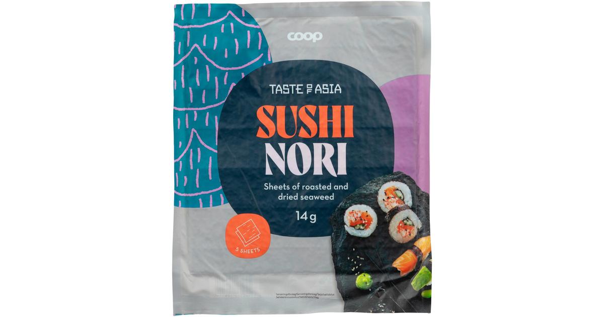 Coop Taste of Asia paahdettu ja kuivattu merilevä 14 g | S-kaupat ruoan ...