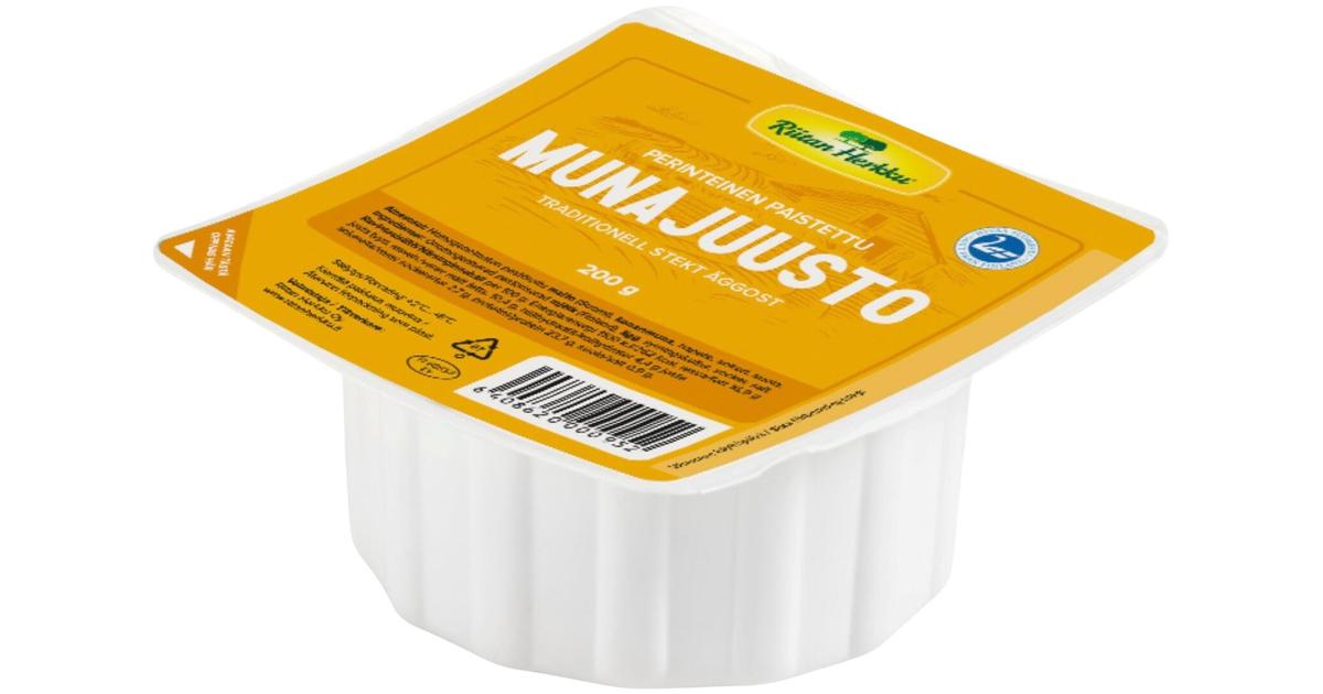 Riitan Herkku Perinteinen Munajuusto 200g | S-kaupat ruoan verkkokauppa