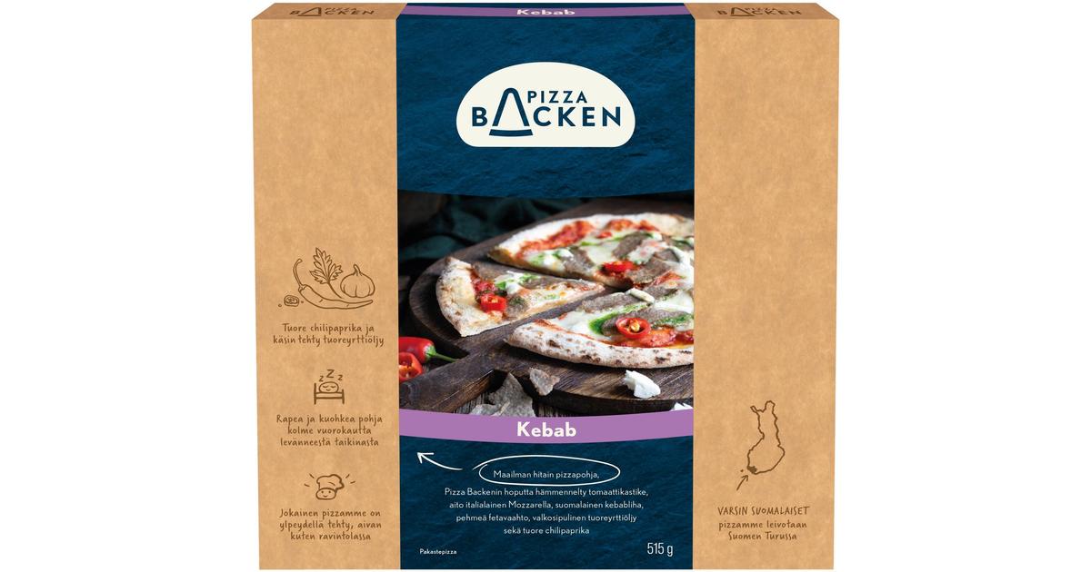 Pizza Backen Kebab 515g pakastepizza | S-kaupat ruoan verkkokauppa
