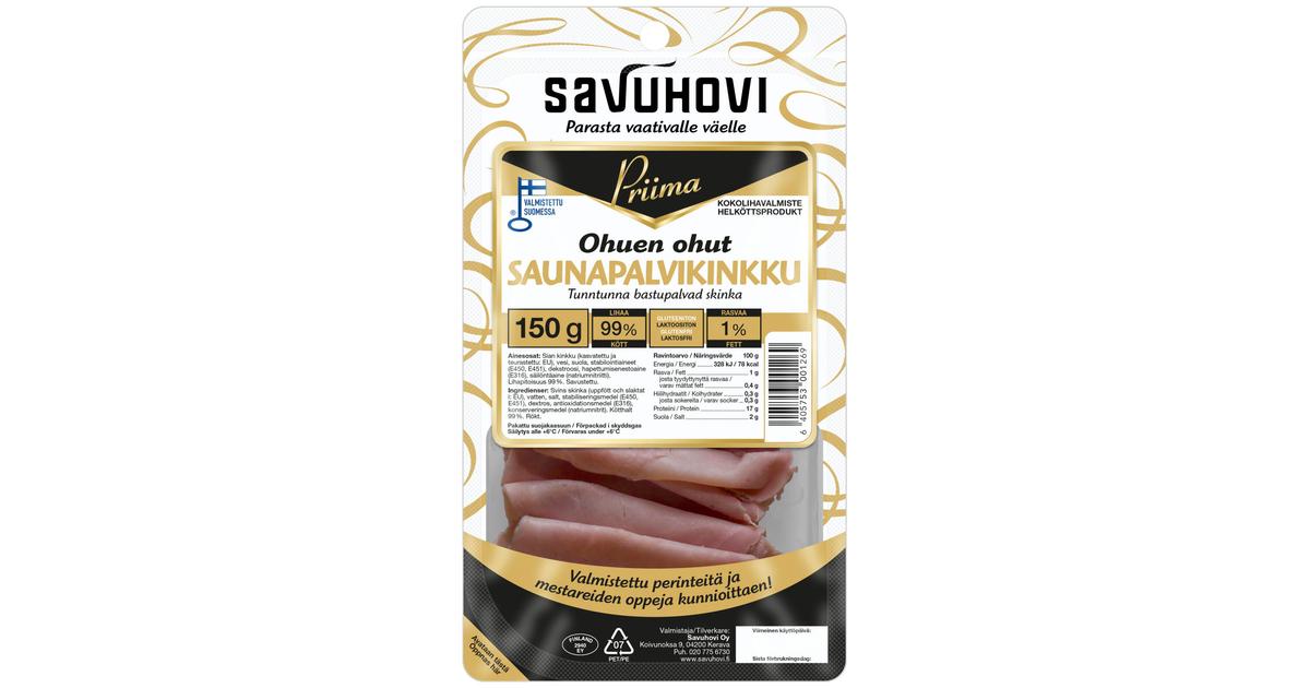 Savuhovi Priima ohuen ohut Saunapalvi 150g | S-kaupat ruoan verkkokauppa