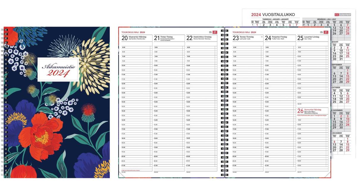 Pöytäkalenteri Aikamuistio wiresidottu 2024, paratiisi | S-kaupat ruoan ...
