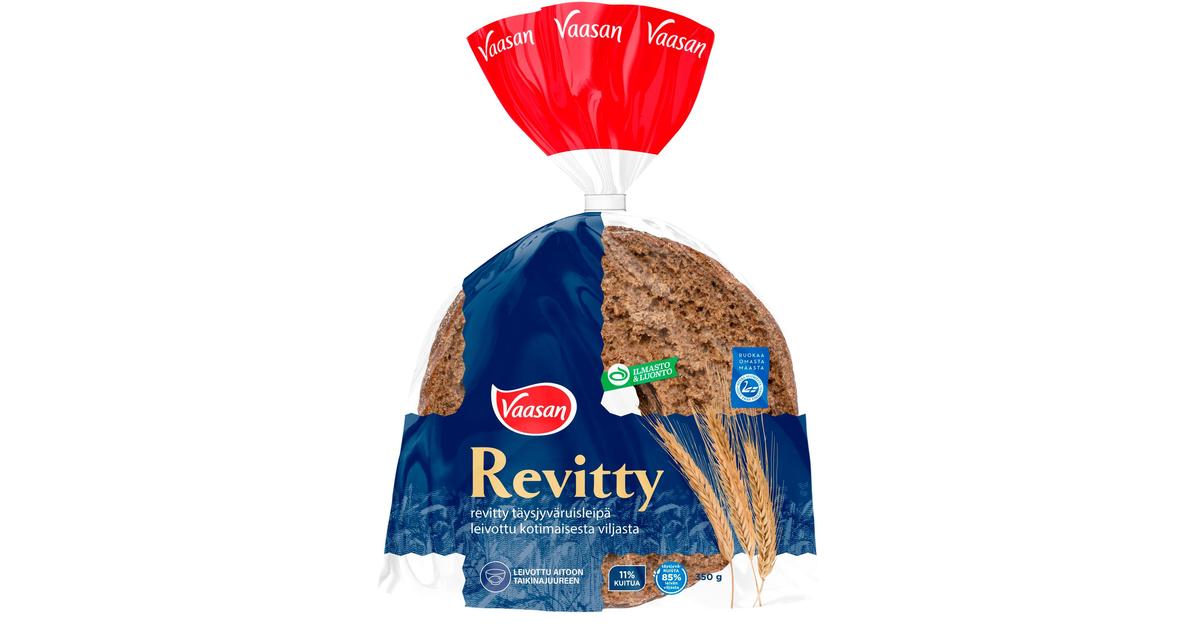 Vaasan Revitty 350g täysjyruisleipä | S-kaupat ruoan verkkokauppa