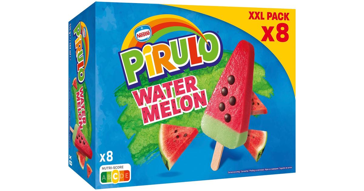 Pirulo Watermelon limonadijääpuikko monipakkaus 8kpl=536g/584ml | S ...