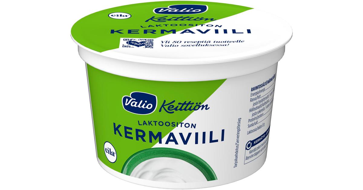 Valio Keittiön kermaviili 200 g laktoositon | S-kaupat ruoan verkkokauppa