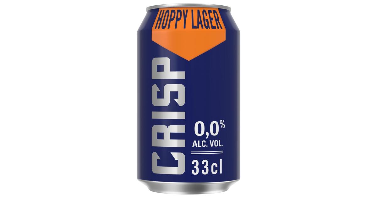 Crisp Hoppy Lager alkoholiton olut 0,0 % tölkki 0,33 L | S-kaupat ruoan ...