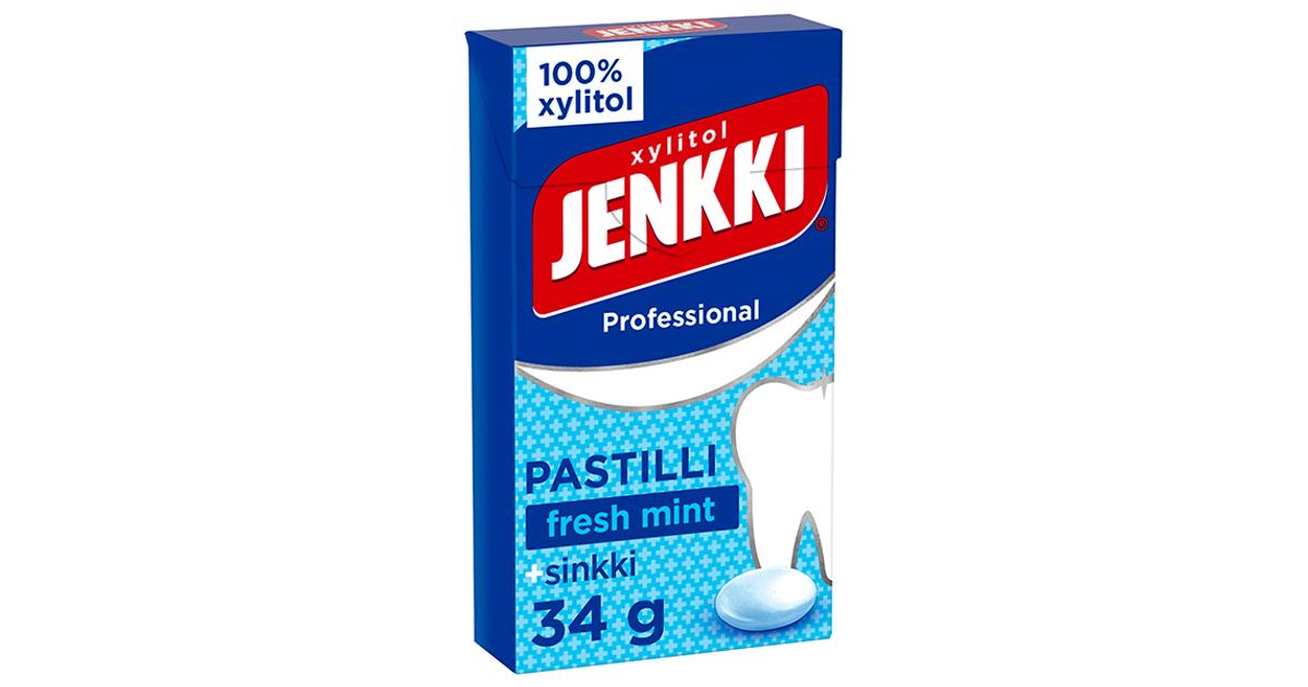 Jenkki Professional Fresh mint +sinkki täysksylitolipastilli 34g | S ...