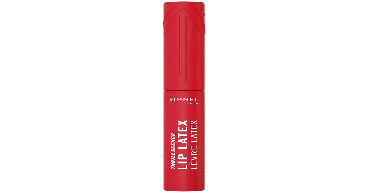 Rimmel Thrillseeker Lip Latex 6 ml, 400 Rimmel Red nestemäinen ...
