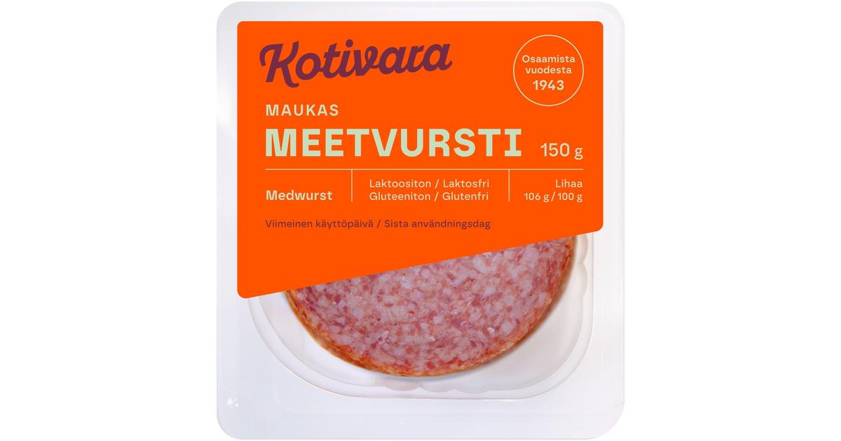 Kotivara Maukas Meetvursti 150 g | S-kaupat ruoan verkkokauppa