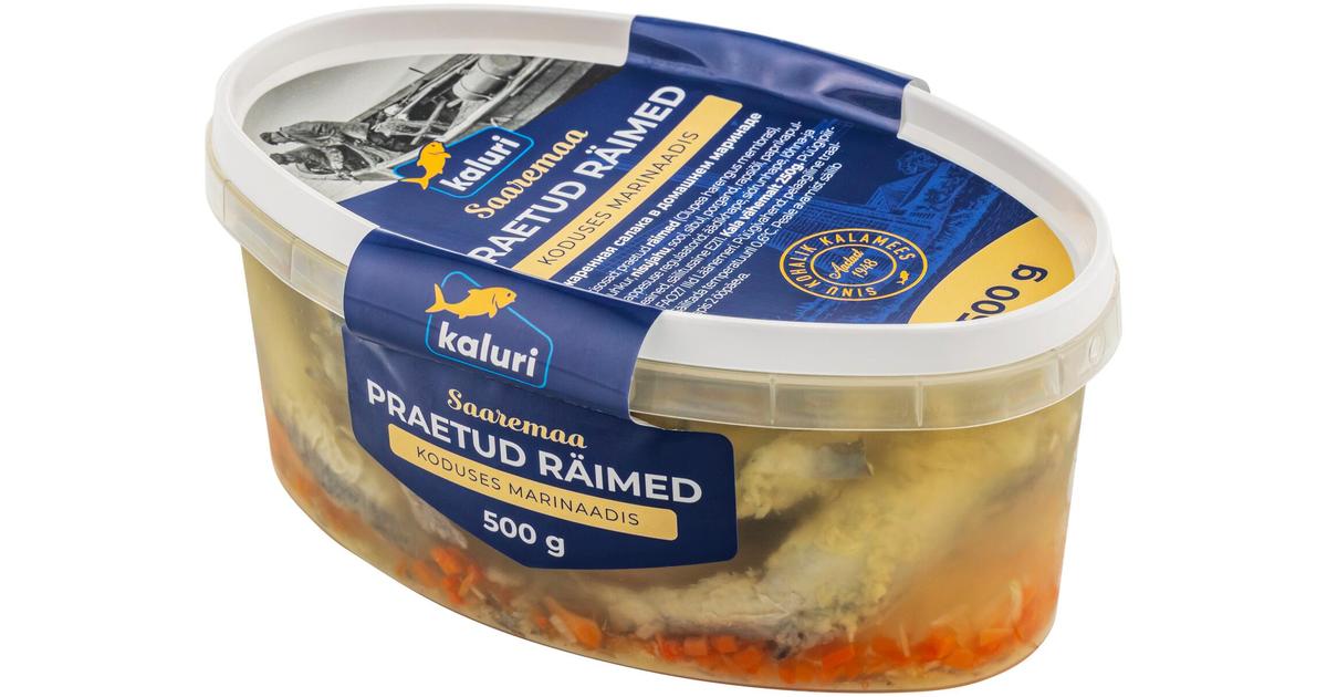 Kaluri Praetud Räimed Koduses Marinaadis 500 G | Prisma | alati odavad ...