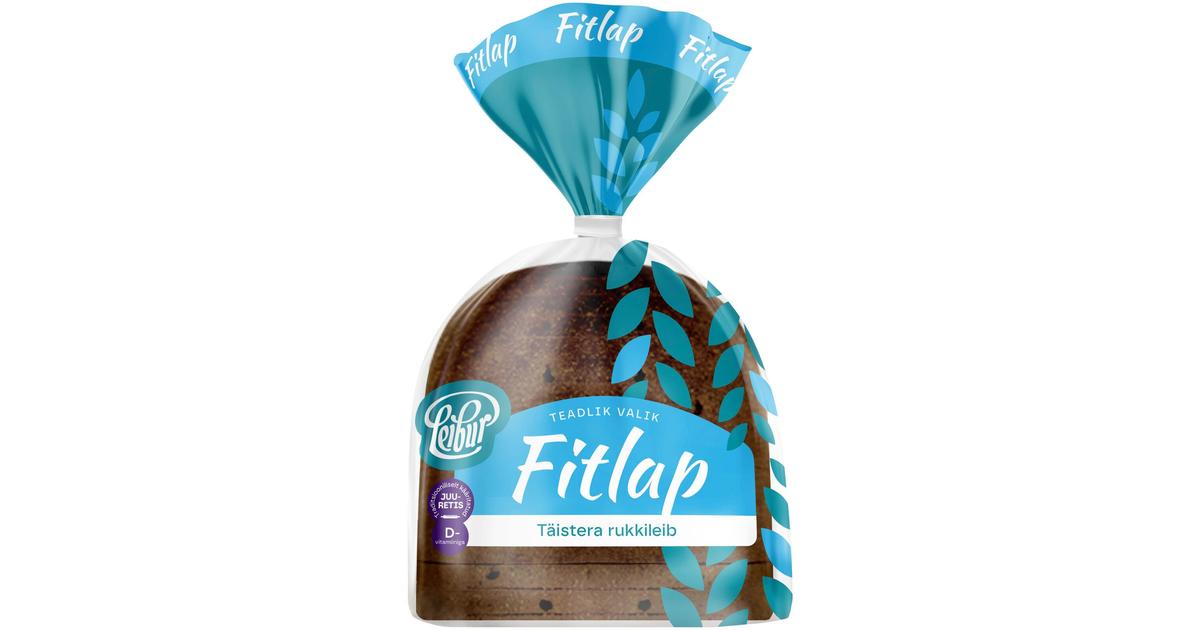 Leibur Fitlap Täisterarukkileib D-Vitamiiniga 390 G | Prisma | alati ...