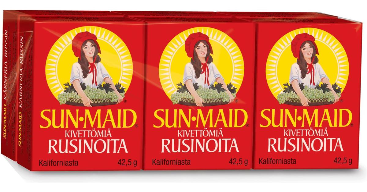 Sun-Maid Kivetön rusina 6-pack pikkurasioita 6x42,5g | S-kaupat ruoan ...