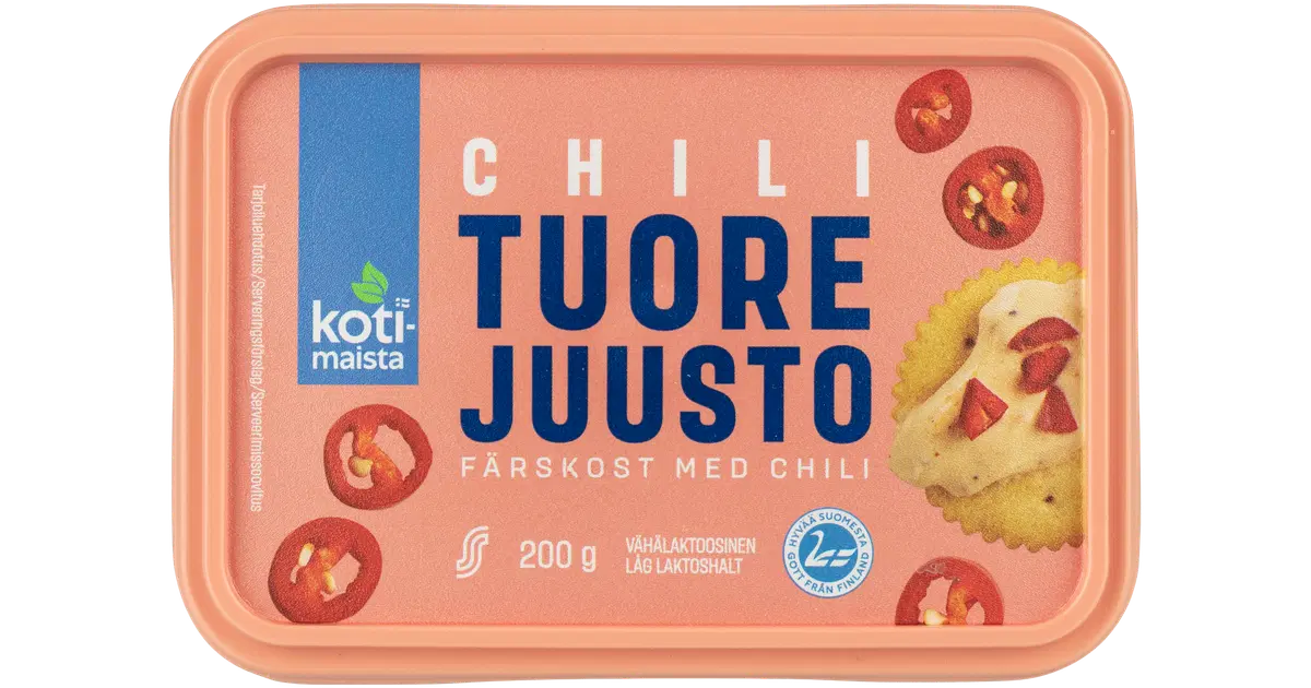 Kotimaista Tuorejuusto chili 200g | S-kaupat ruoan verkkokauppa
