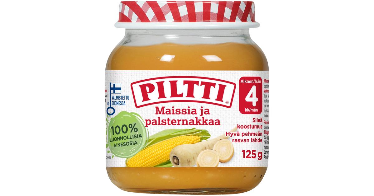 Piltti 125g Maissia ja palsternakkaa lastenateria 4kk | S-kaupat ruoan ...