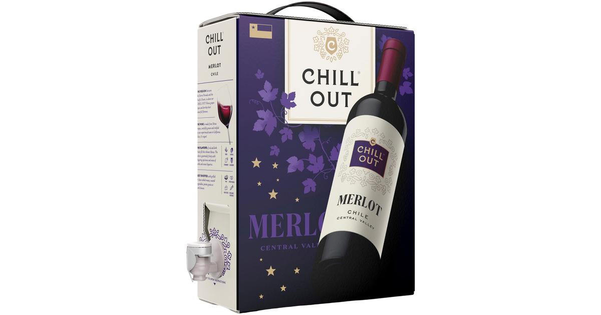 Chill Out Merlot Chile 8 til-% 2L BIB | S-kaupat ruoan verkkokauppa