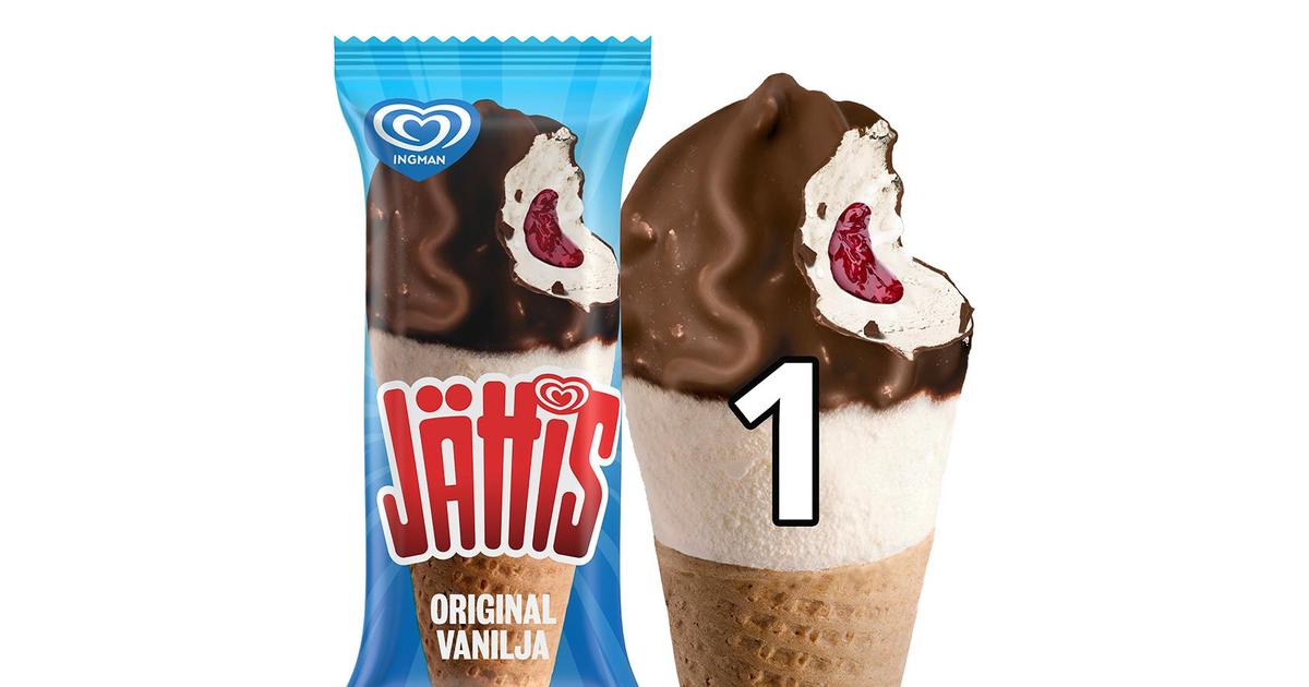 Ingman Jättis Jäätelö Vanilla 195ml/96g | S-kaupat ruoan verkkokauppa