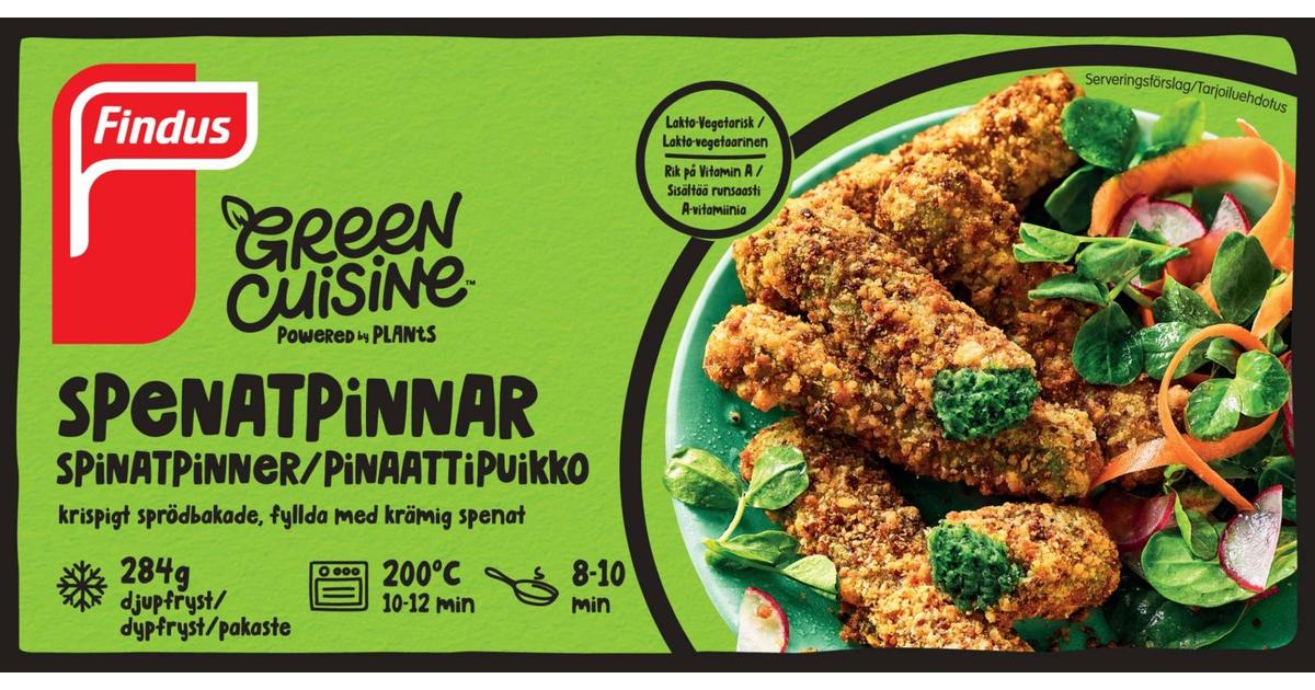 Findus Green Cuisine Pinaattipuikot 284g, pakaste | S-kaupat ruoan verkkokauppa