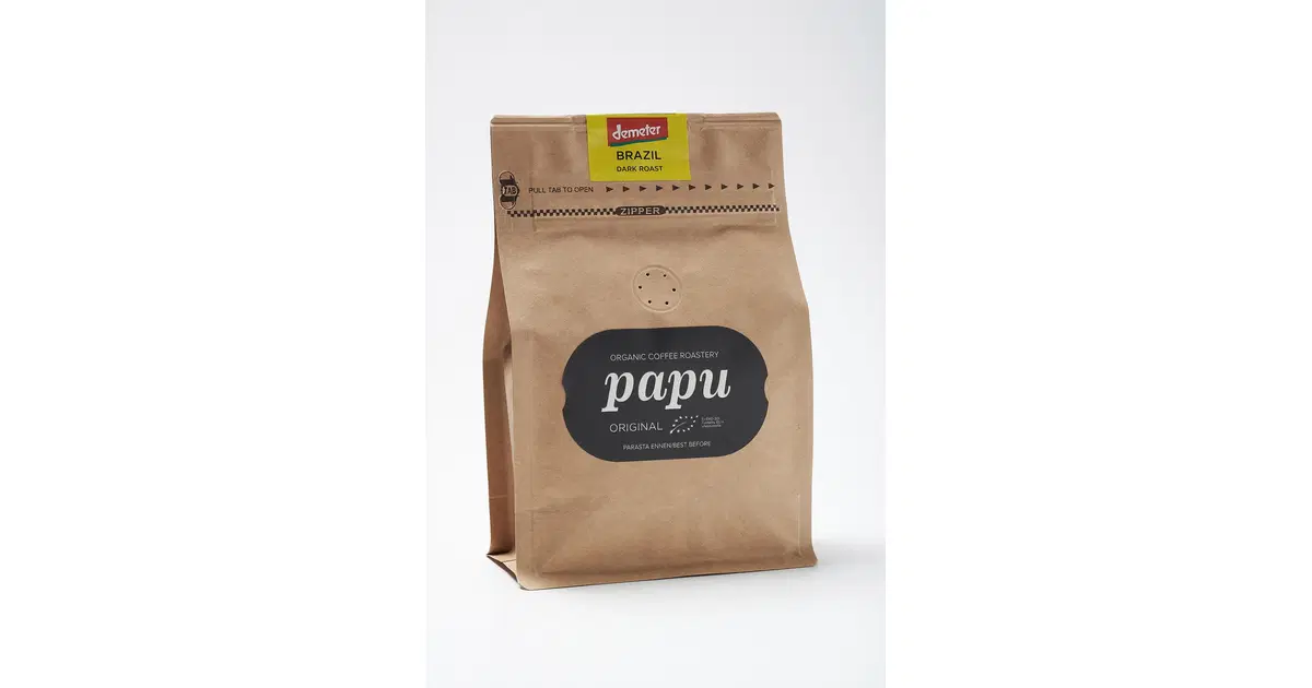 Paahtimo Papu BRAZIL luomukahvi 200g keskipaahto papu | S-kaupat ruoan ...