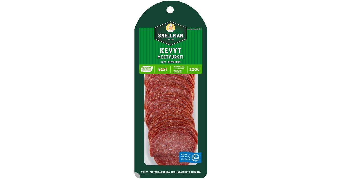 Snellman Kevyt meetvursti 200g | S-kaupat ruoan verkkokauppa