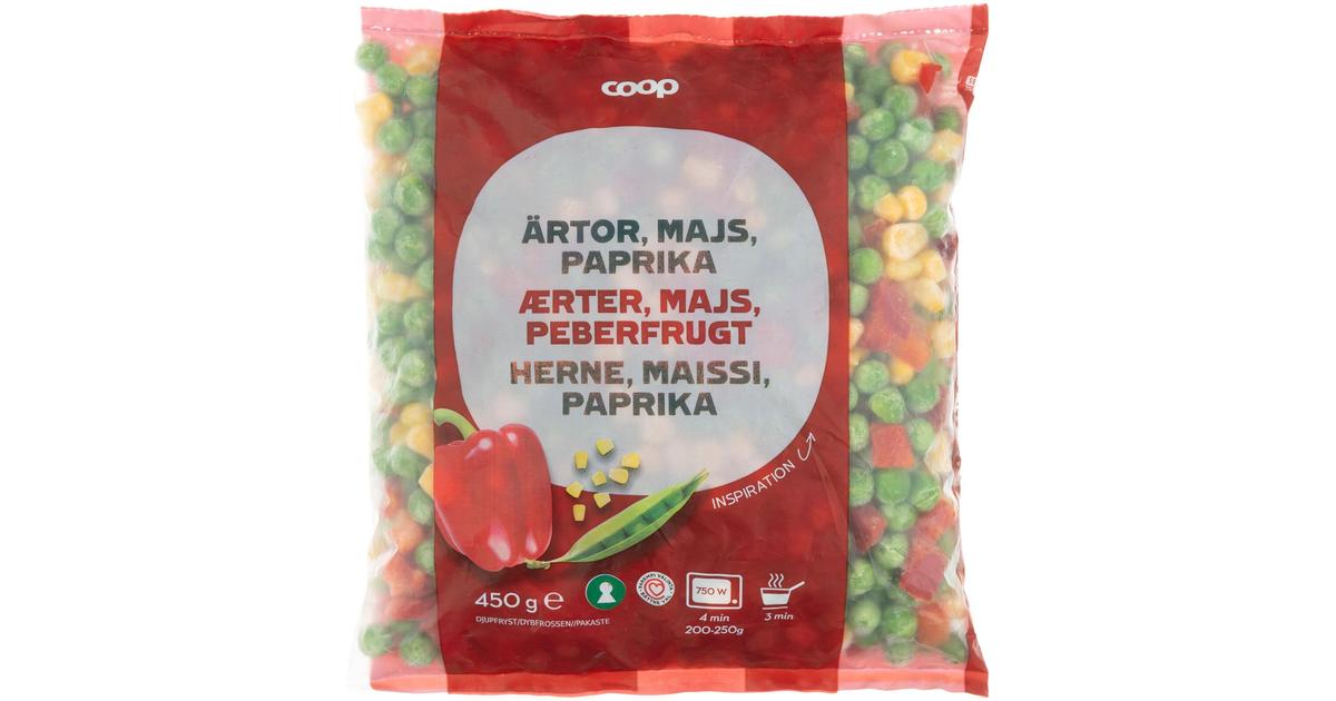 Coop herne-maissi-paprika 450 g pakaste | S-kaupat ruoan verkkokauppa