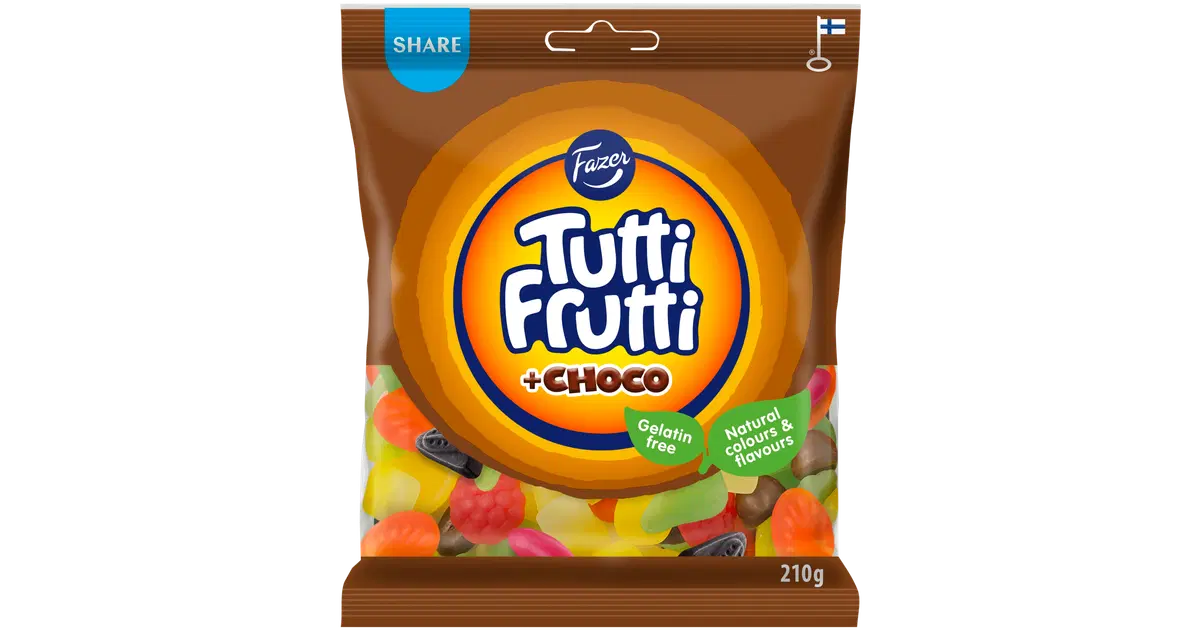Fazer Tutti Frutti Choco kommikott 210 g | Prisma | alati odavad hinnad ...