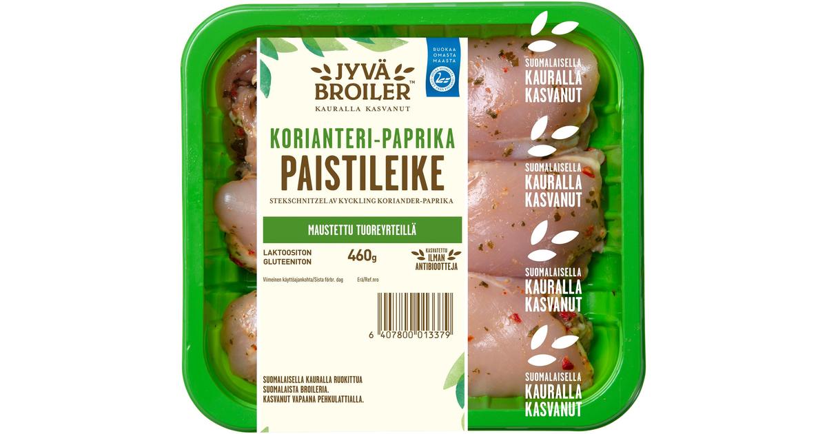 Jyväbroiler Broilerin Paistileike Korianteri-Paprika 460g | S-kaupat ...
