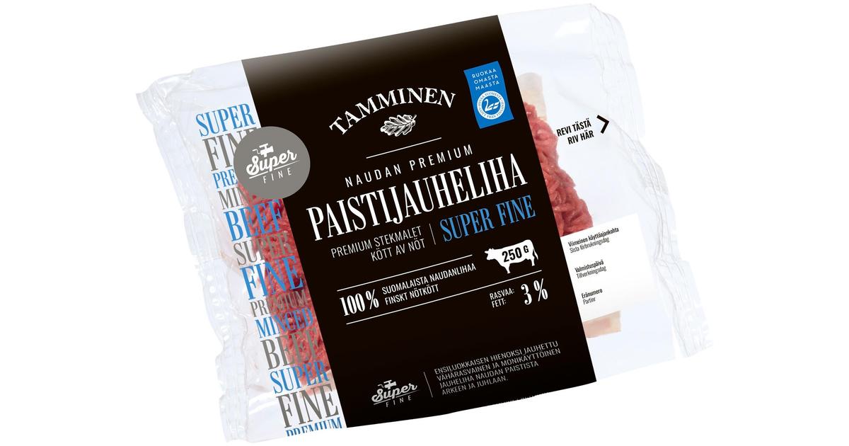 Tamminen naudan premium paistijauheliha Super Fine 250g | S-kaupat ...