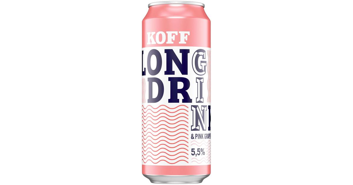 Koff Long Drink Pink Grapefruit long drink 5,5 % tölkki 0,5 L | S ...