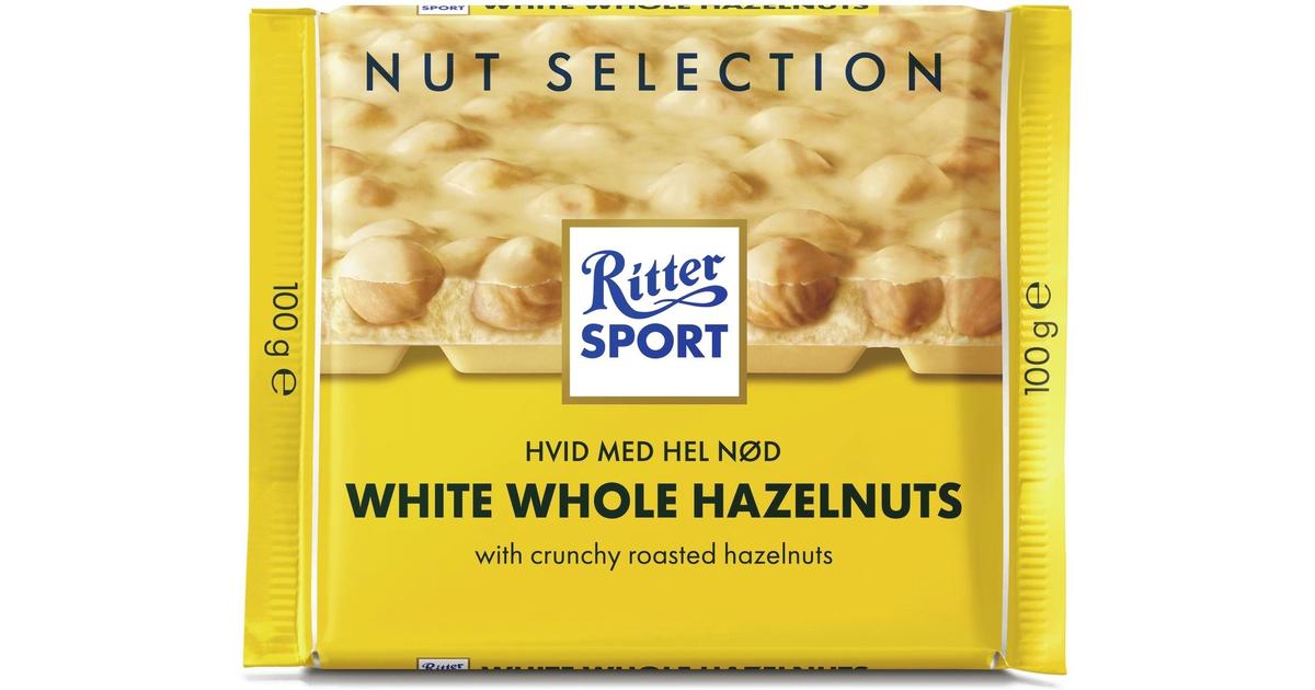Ritter Sport valge šokolaad tervete metspähklitega 100g | Prisma ...