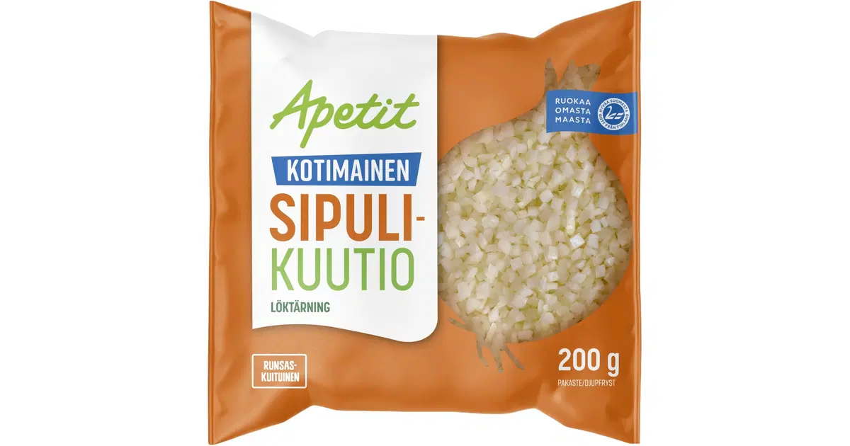 Apetit Kotimainen Sipulikuutio pakaste 200g | S-kaupat ruoan verkkokauppa