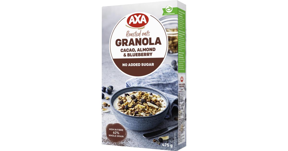 AXA Roasted Oats Granola Cacao, Almond & Blueberry 475g | S-kaupat ...