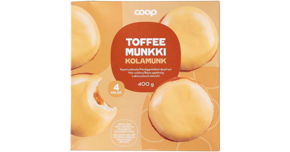 Coop toffeemunkki 4kpl/400 g pakaste | S-kaupat ruoan verkkokauppa
