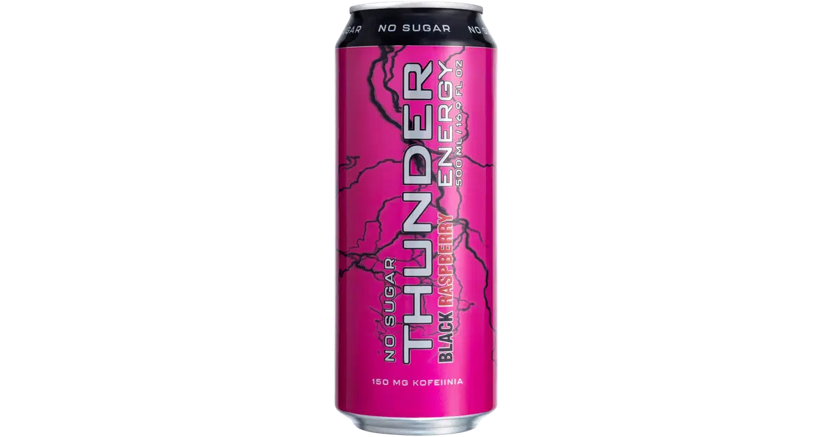 THUNDER ENERGY No Sugar Black Raspberry energiajuoma 500 ml | S-kaupat ...