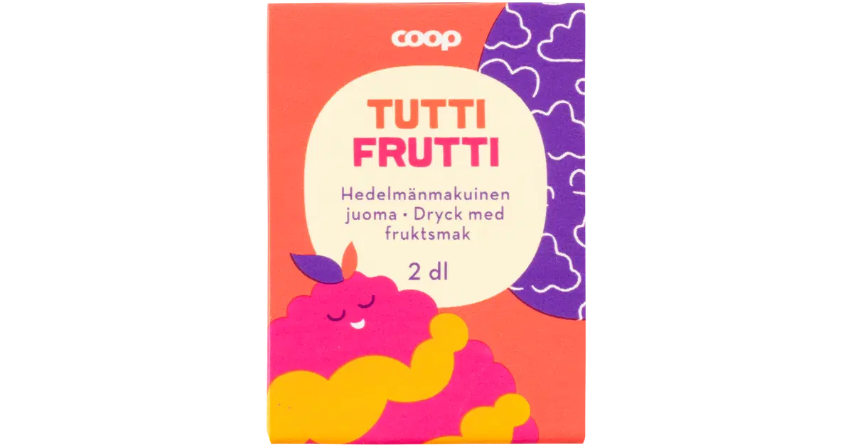 Coop tuttifrutti hedelmänmakuinen juoma 2dl | S-kaupat ruoan verkkokauppa