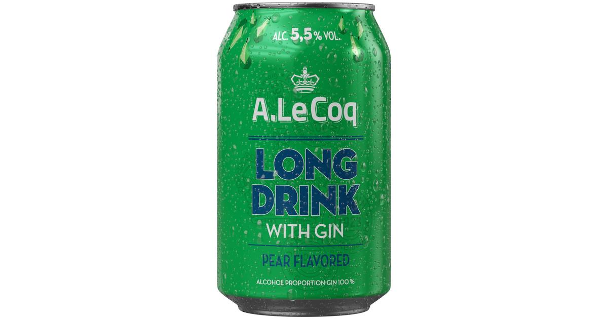 A. Le Coq GIN Pear Long Drink 5,5 % 0,33 l tlk | S-kaupat ruoan ...