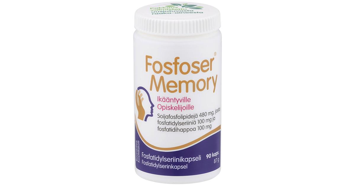 Fosfoser Memory fosfatidylseriinikapseli soijasta 90 kaps | S-kaupat ...