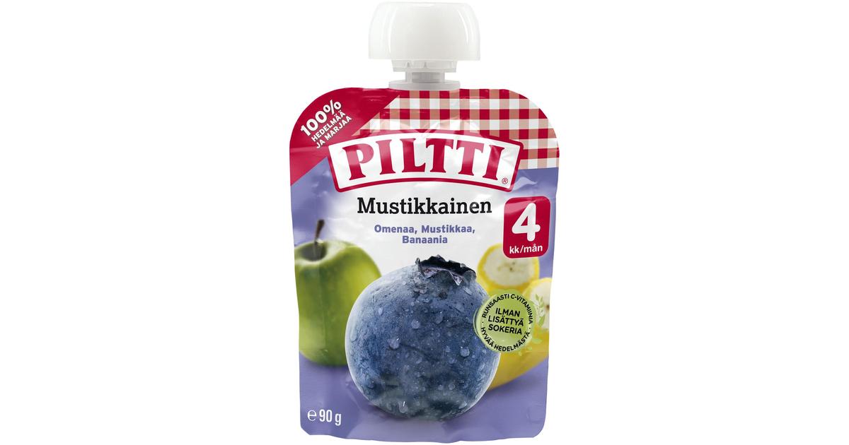 Piltti 90g Mustikkainen hedelmäsose 4kk annospussi | S-kaupat ruoan ...