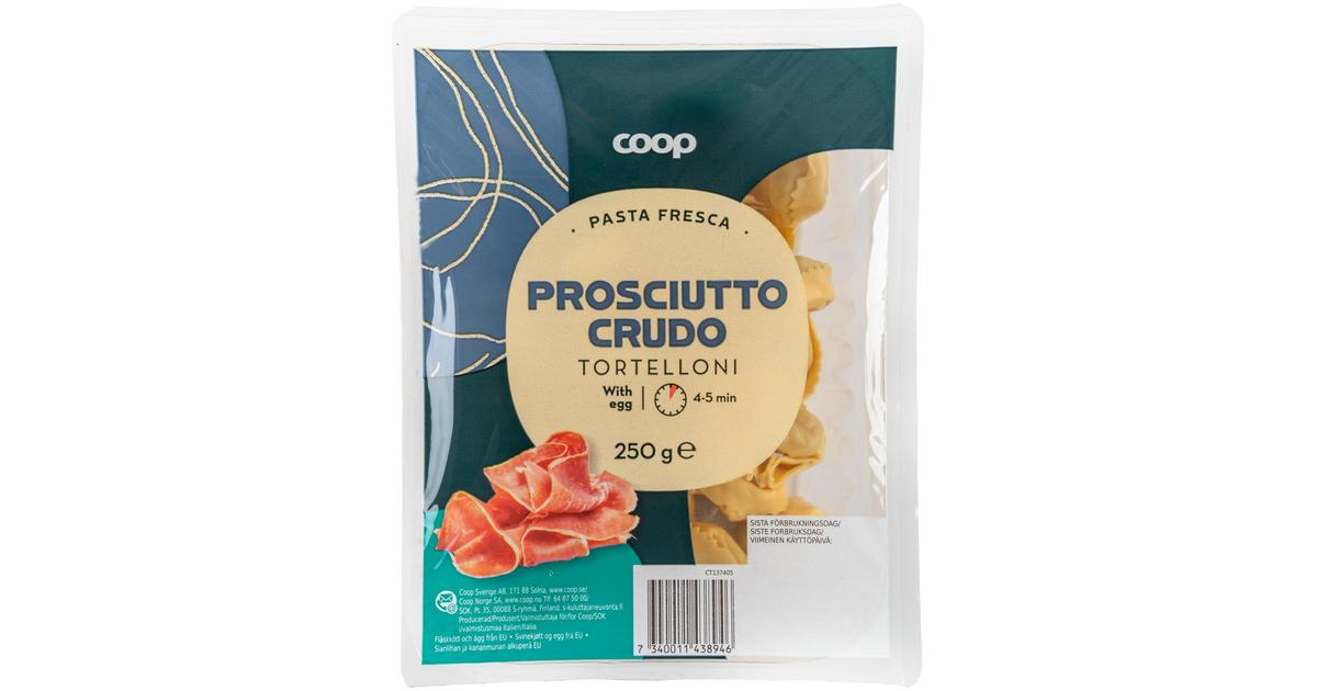 Coop Tortelloni tuorepasta ilmakuivattu kinkku 250 g | S-kaupat ruoan ...