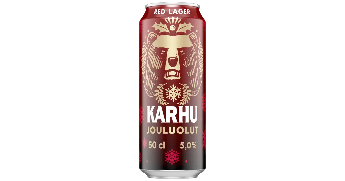 Karhu Jouluolut Red Lager olut 5,0 % tölkki 0,5 L | S-kaupat ruoan ...