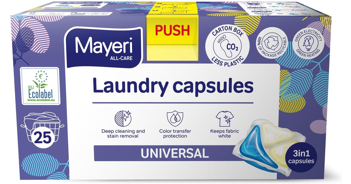 Mayeri All-Care universal pyykinpesukapseli 25 kpl | S-kaupat ruoan ...