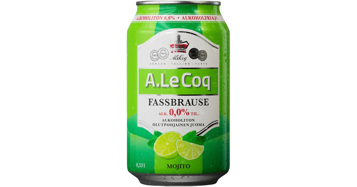 A. Le Coq Fassbrause 0,0 % Mojito 0,33 l tlk | S-kaupat ruoan verkkokauppa