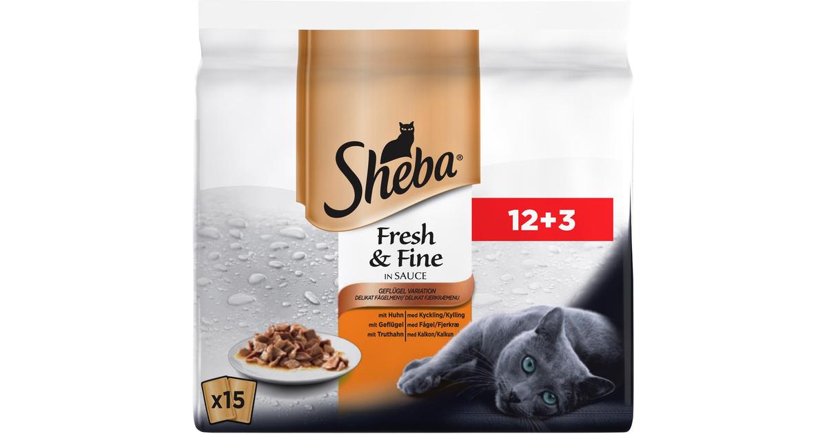 Sheba Fresh&Fine Siipikarjalajitelma kastikkeessa 15x50g | S-kaupat ...