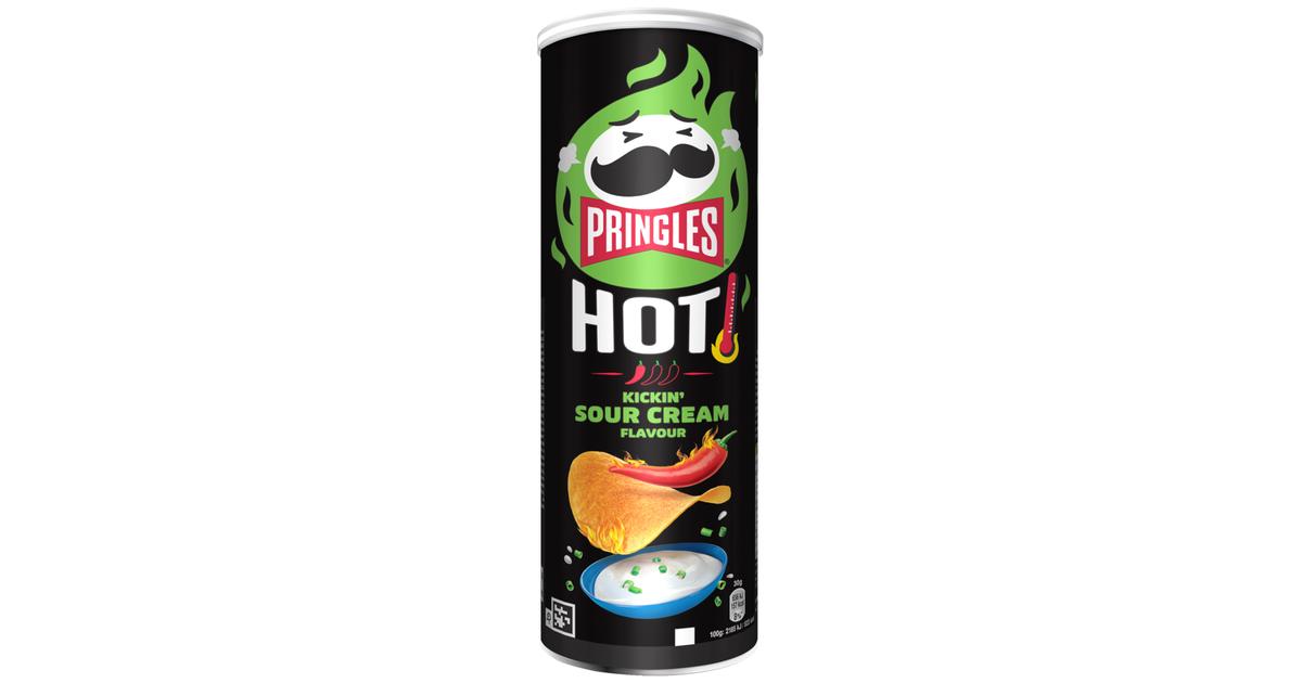 PRINGLES Hot Kickin' Sour Cream 160g | S-kaupat ruoan verkkokauppa
