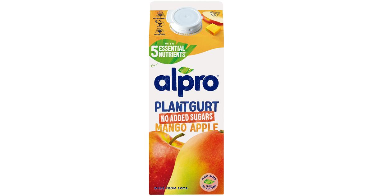Alpro Plantgurt Hapatettu Soijavalmiste, Mango-Omena, Ei lisättyä ...