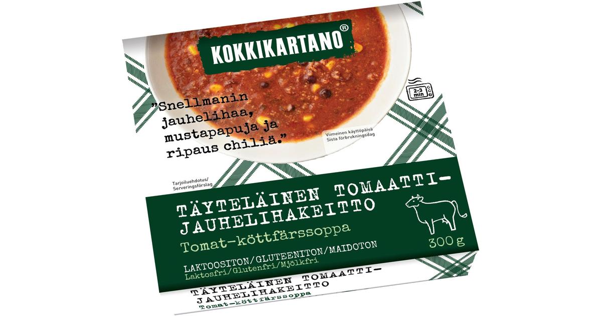 Kokkikartano Täyteläinen Tomaatti-jauhelihakeitto 300g | S-kaupat ruoan verkkokauppa