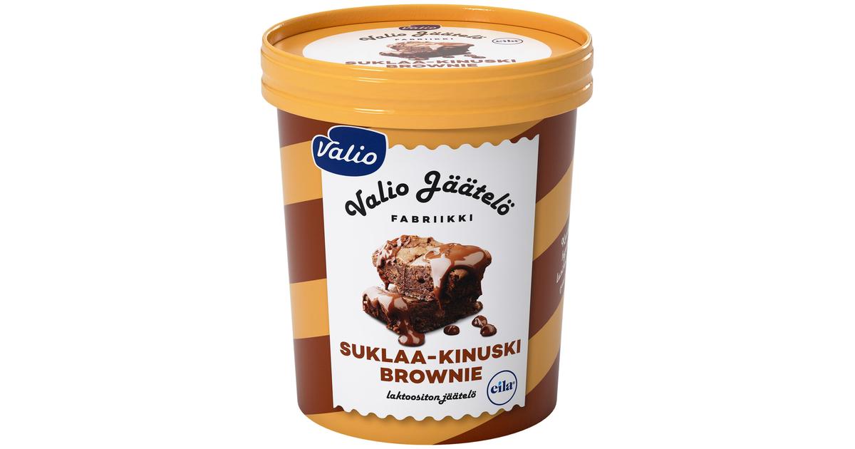 Valio jäätelö 480 ml suklaa-kinuski brownie laktoositon | S-kaupat ...