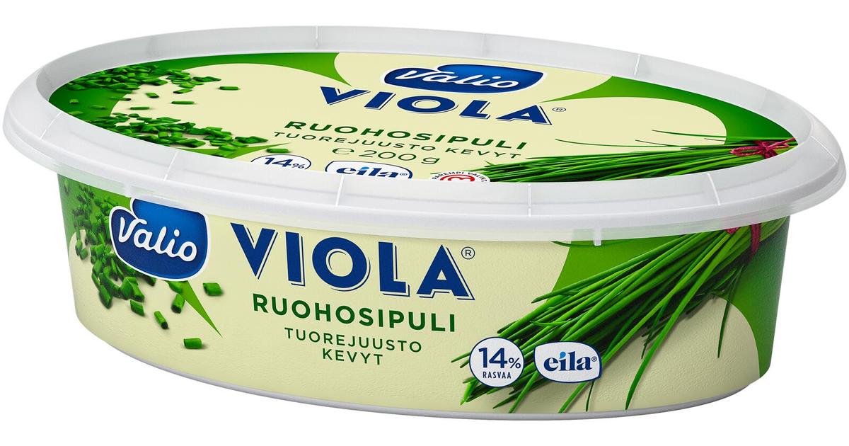 Valio Viola® kevyt e200 g ruohosipuli tuorejuusto laktoositon | S ...